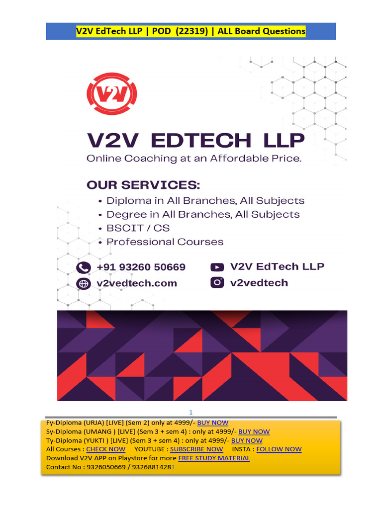 VIMP DBMS Board Questions V2V | PDF | Database Index | Databases