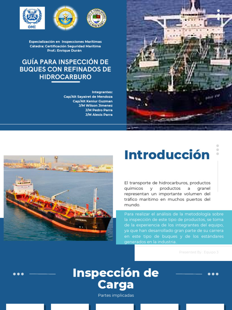 Guia para Inspeccion de Buques Con Refinados de Hidrocarburo | PDF