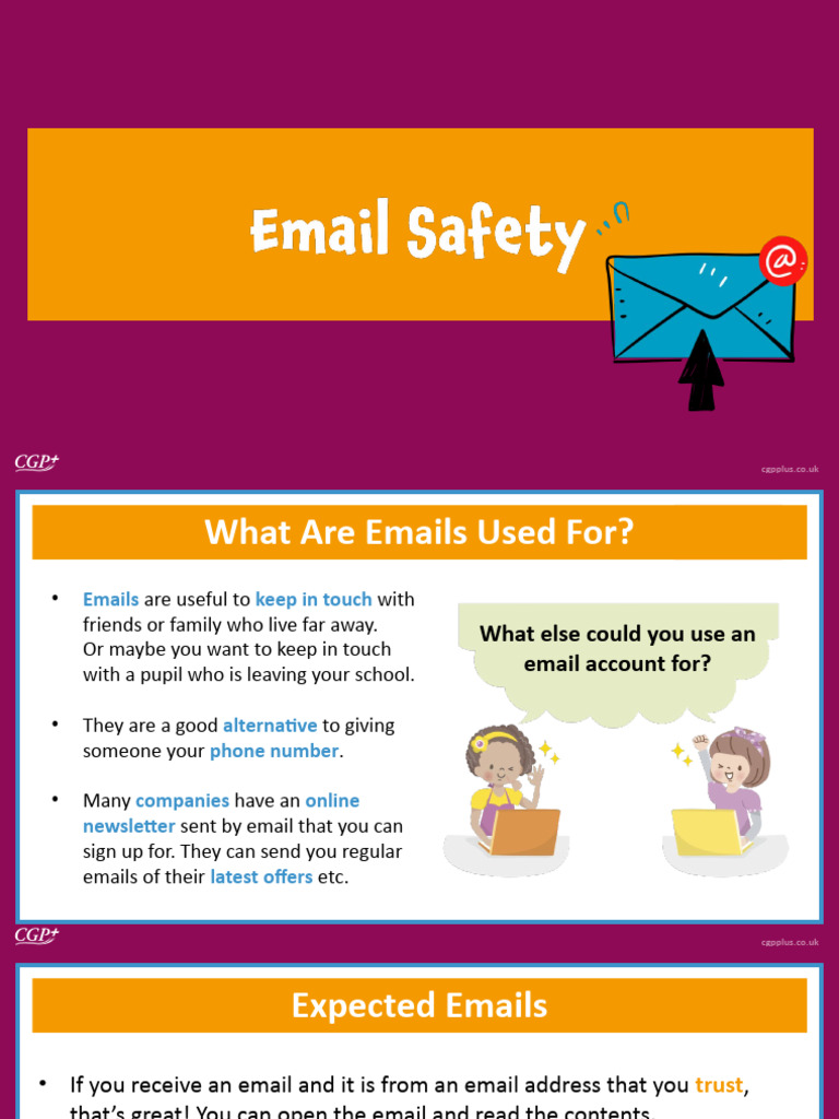 Email Safety (Years 5-6) - CO2PAT55 | PDF | Phishing | Computer Network