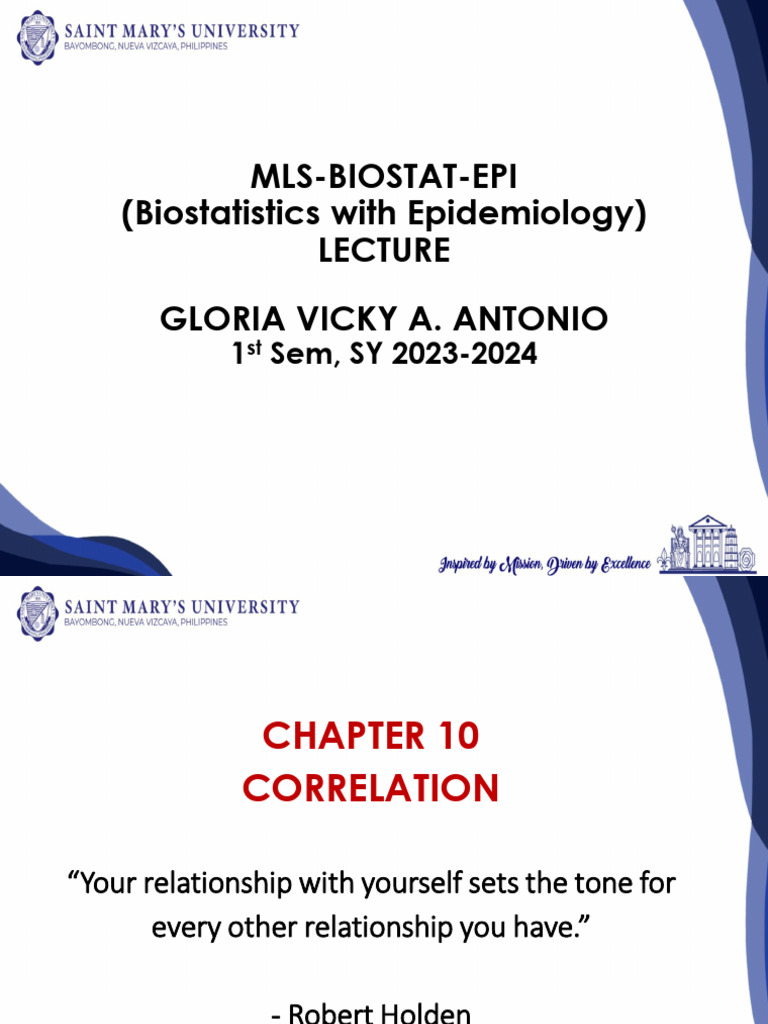 Biostat-Epi Chap10 Correlation | PDF | Spearman's Rank Correlation ...