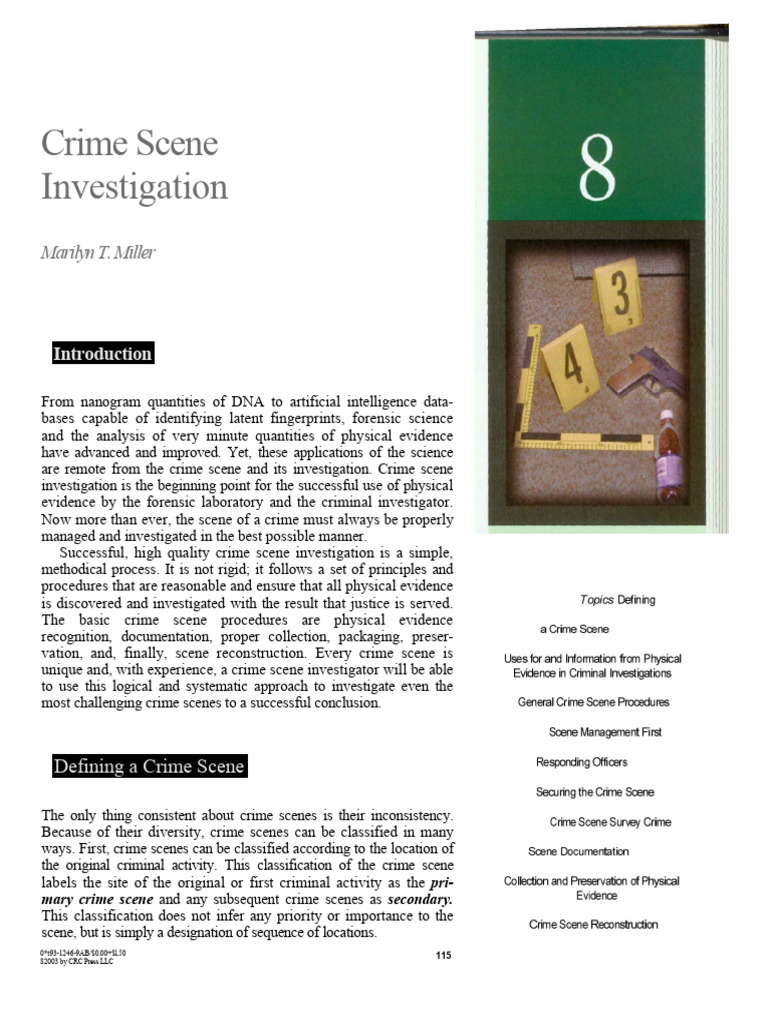 CS Documentation | PDF | Crime Scene | Forensic Science