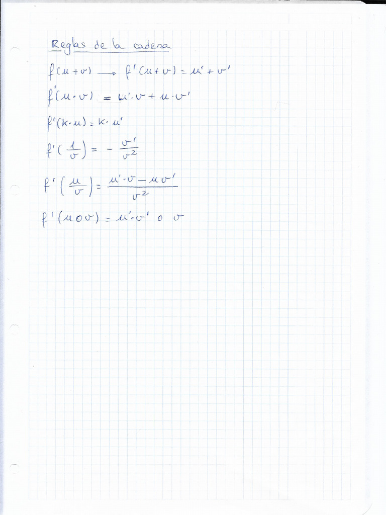 Regla de La Cadena | PDF