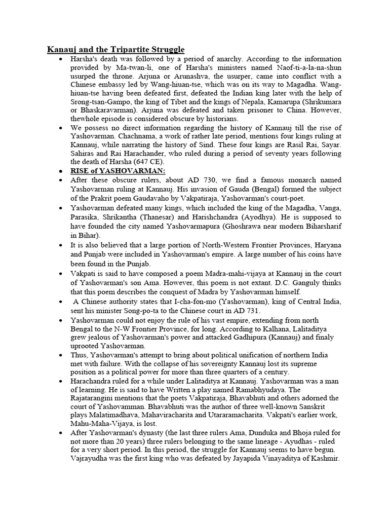 Pratiharas, Paramaras, Gahadavalas | PDF