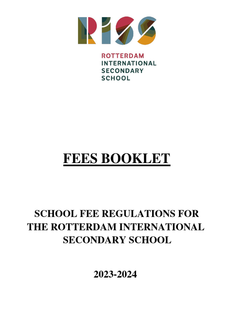 RISS School Fees 2023-2024 Overview | PDF | Fee | Schools