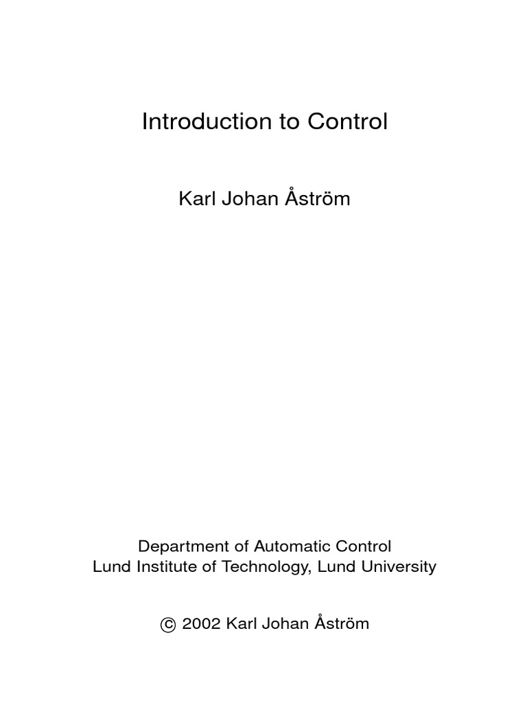 Astrom Libro | PDF | Robot | Robotics