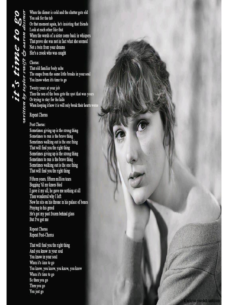 It's Time To Go | PDF