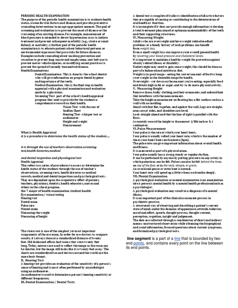 Periodic Health Examination | Pulse | Psychological Evaluation