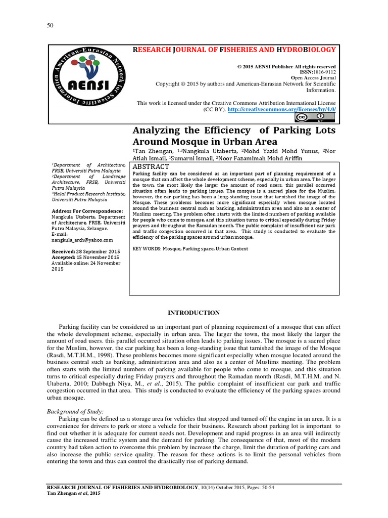 Analyzing The Efficiency of Parking Lots | PDF | Parking | Parking Lot