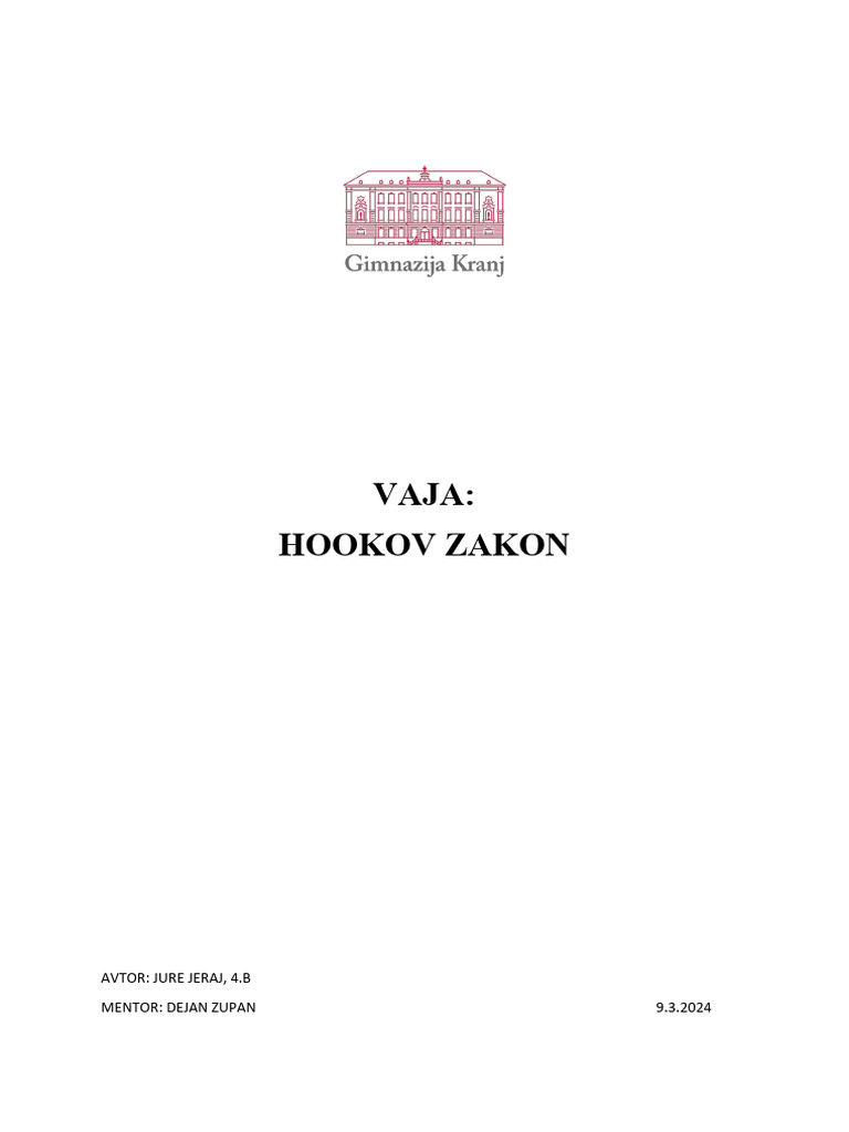 Hookov Zakon | PDF