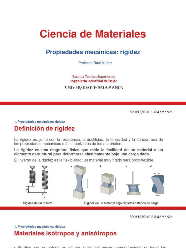 Rigidez | PDF | Rigidez | El módulo de Young