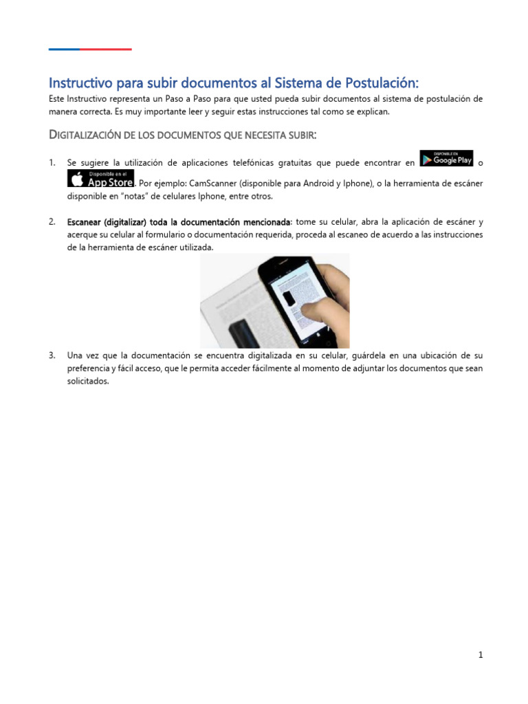 Instructivo para Subir Documentos Al Sistema - DS1 | PDF