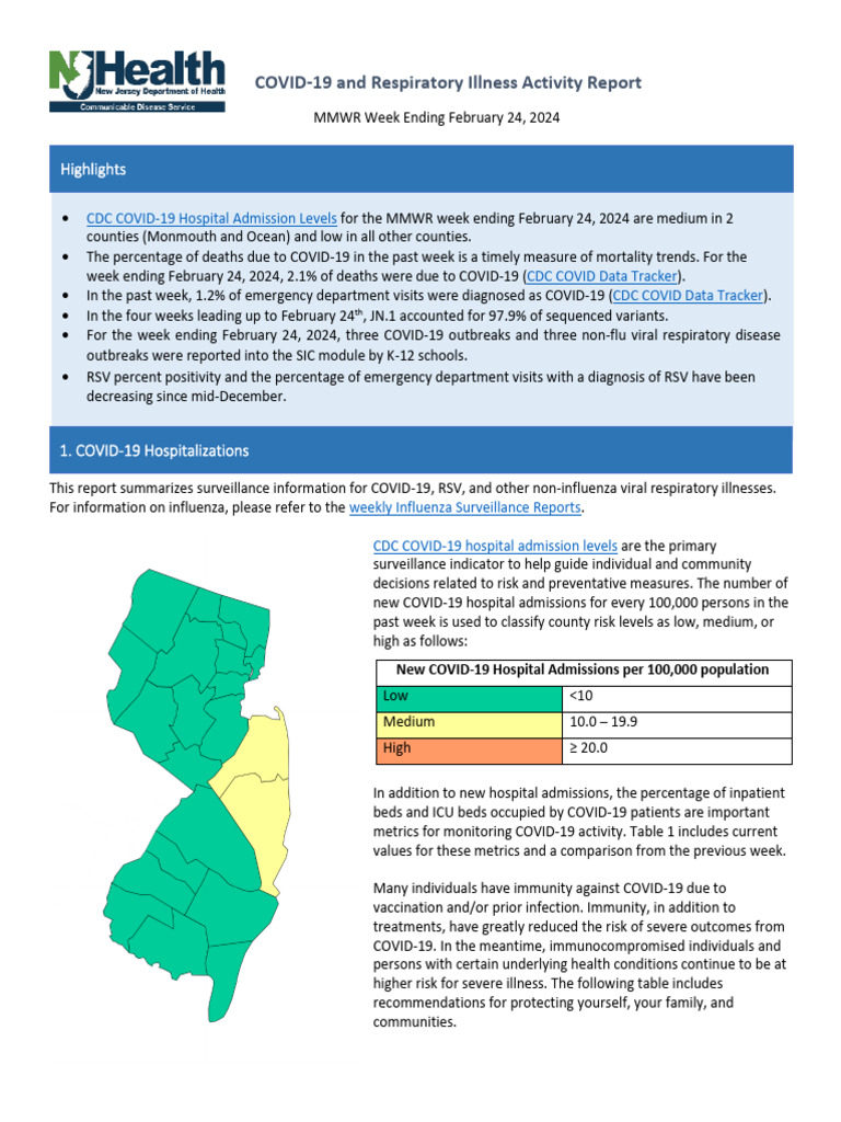 Weekly Respiratory Report 2024 02 24 | PDF | Influenza | Health Care