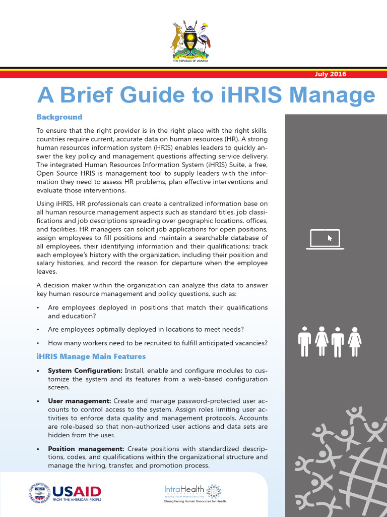 A Brief Guide To IHRIS Manage | PDF | Human Resources | Business