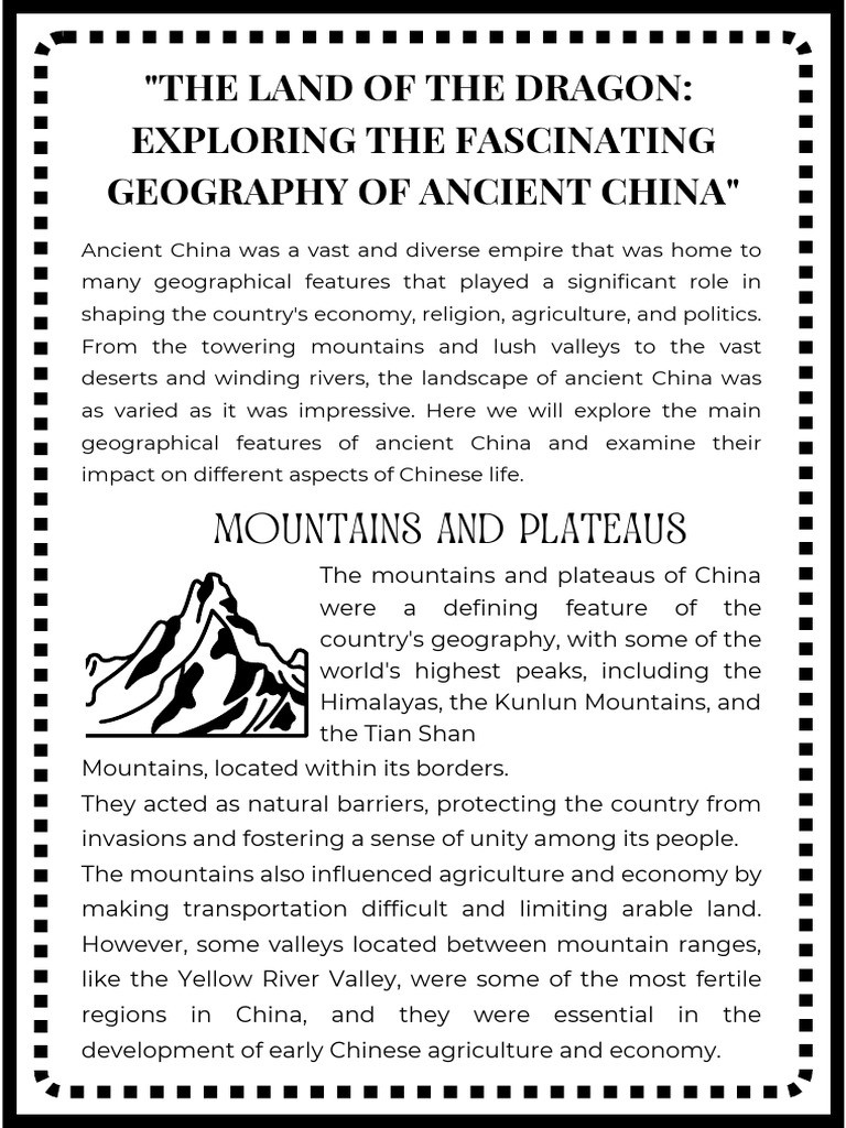 Ancient China Geography Download Free Pdf China World Politics