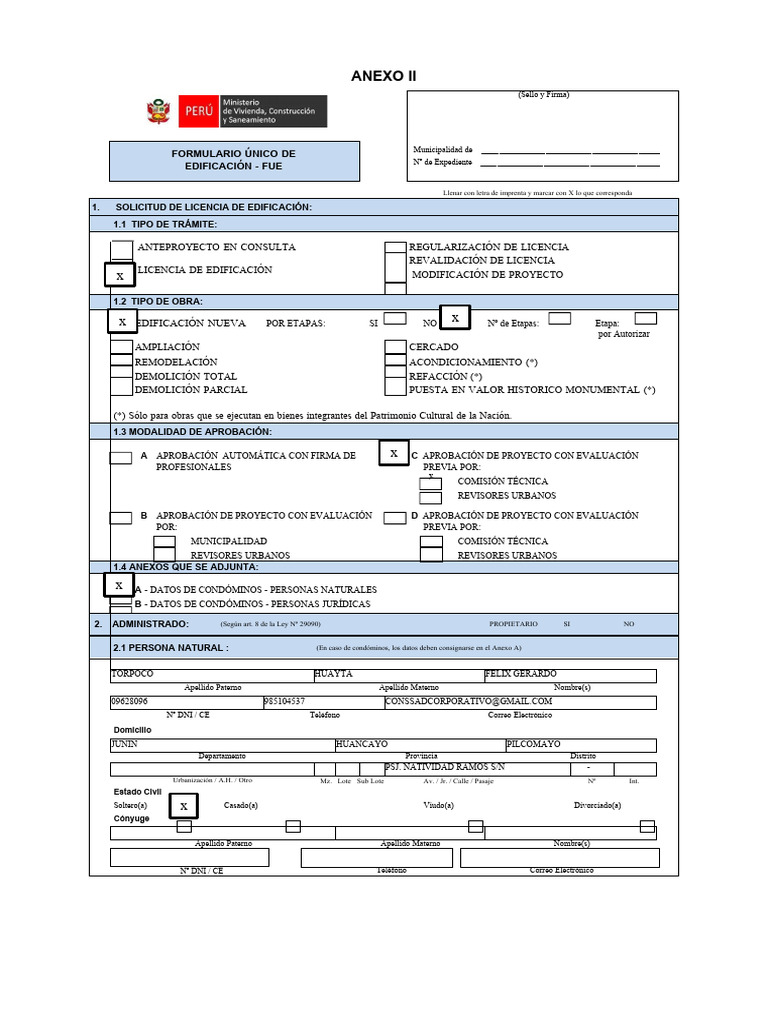 Solicitud de Licencia de Edificación | PDF | Documento de identidad | Propiedad