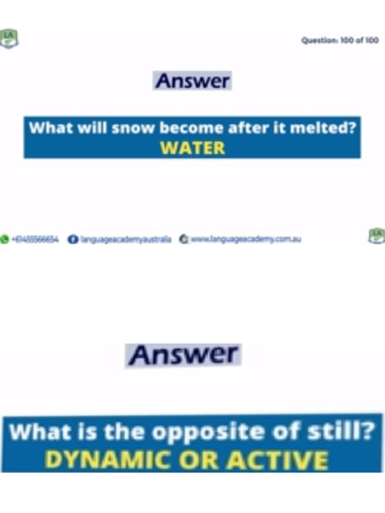 PTE Short Answer Questions | PDF