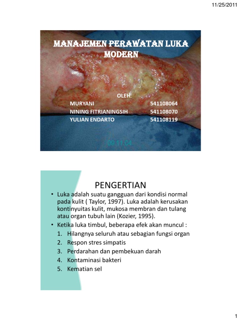 Manajemen Perawatan Luka Modern | PDF