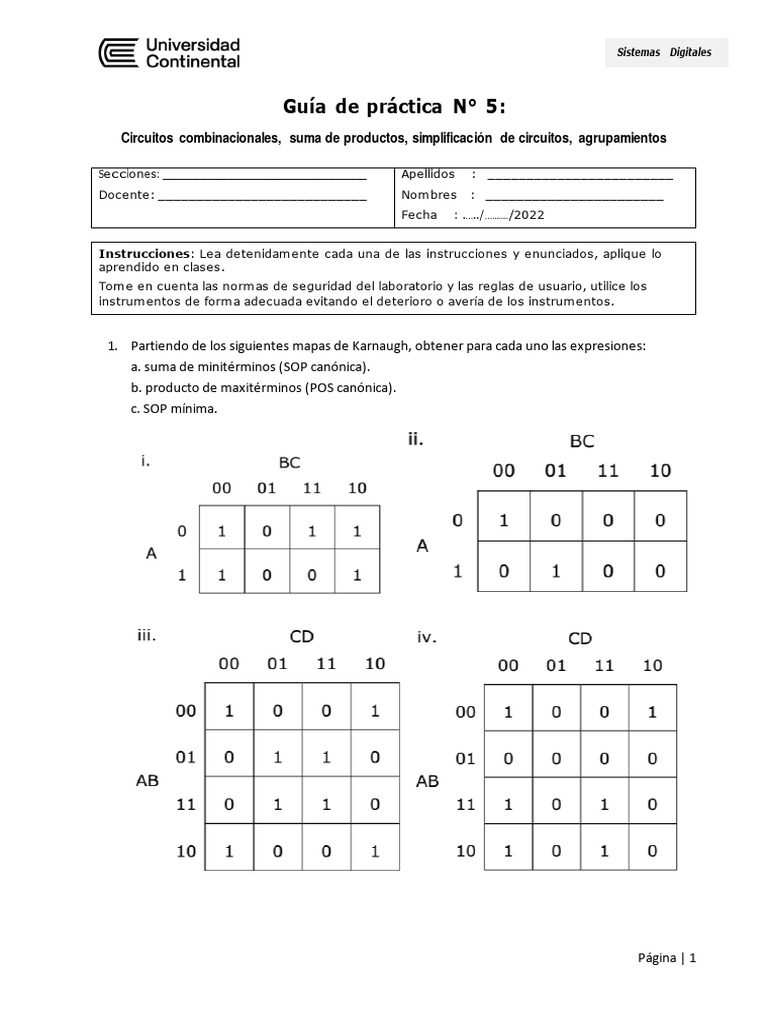 Lab - SD 05 202220 | PDF | Lógica | Electrónica digital