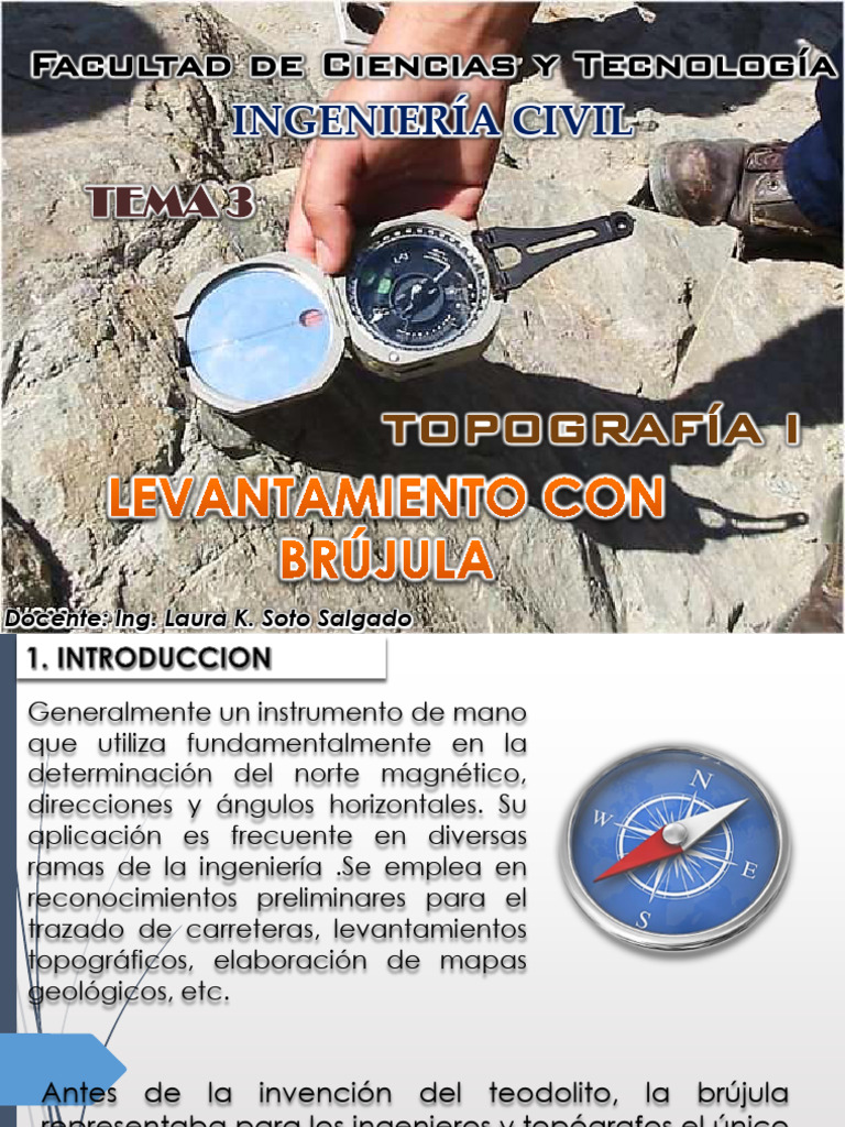 levantamiento top | PDF | Brújula | Azimut