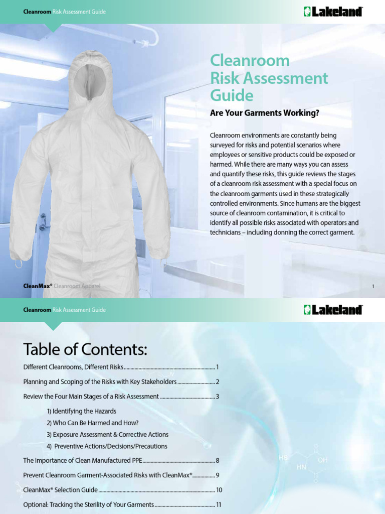 Cleanroom Risk Guide | PDF | Personal Protective Equipment | Risk