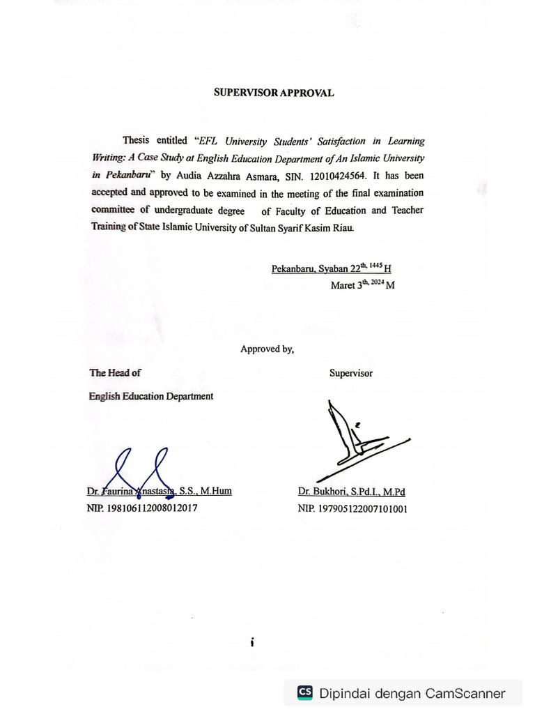 Supervisor Approval | PDF