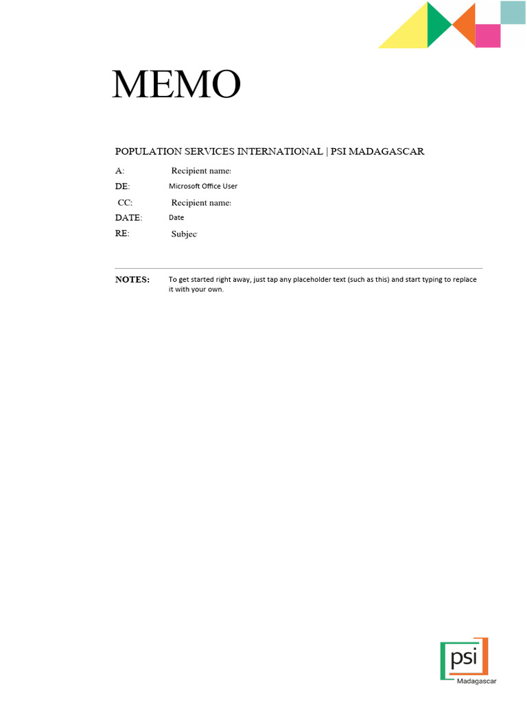 Memo Template | PDF