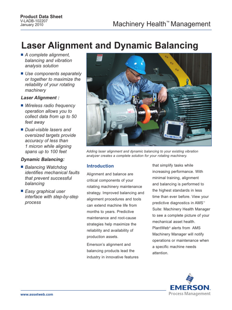 Laser Alignment and Dynamic Balancing Data Sheet | Download Free PDF ...