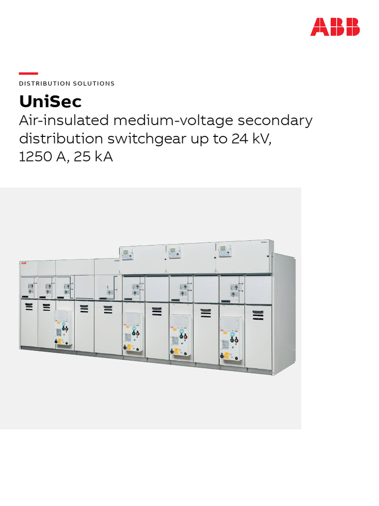 1VFM200003 (EN) - ABB - UniSec Product Catalogue | PDF | Electrical ...