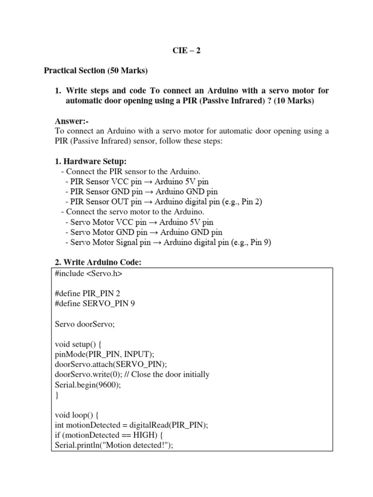 Diploma CIE-2 | Download Free PDF | Home Automation | Arduino