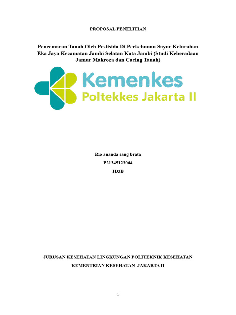 Proposal Penelitian Rio Ananda Sang Brata 1D3B Metlit 2 | PDF ...