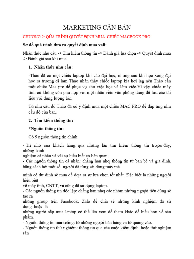 Marketing Căn B N | PDF