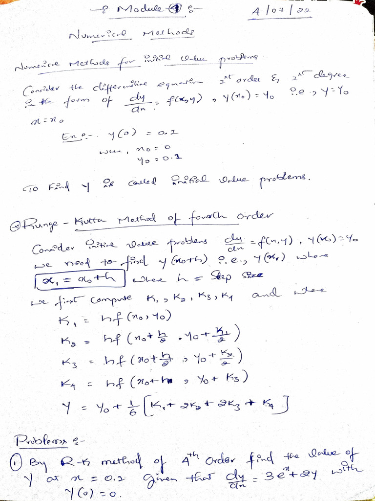 Numerical Module 4 | PDF