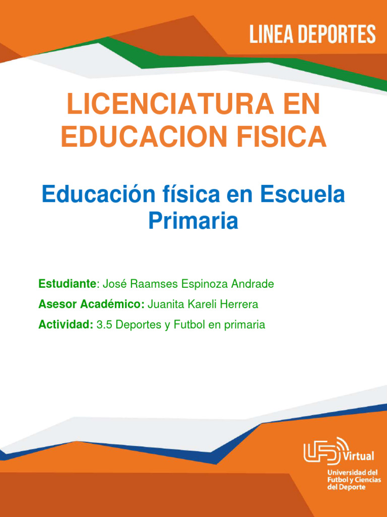Raamses - Espinoza-Actividad.3.5 Deporte y Futbol en Primaria | PDF ...