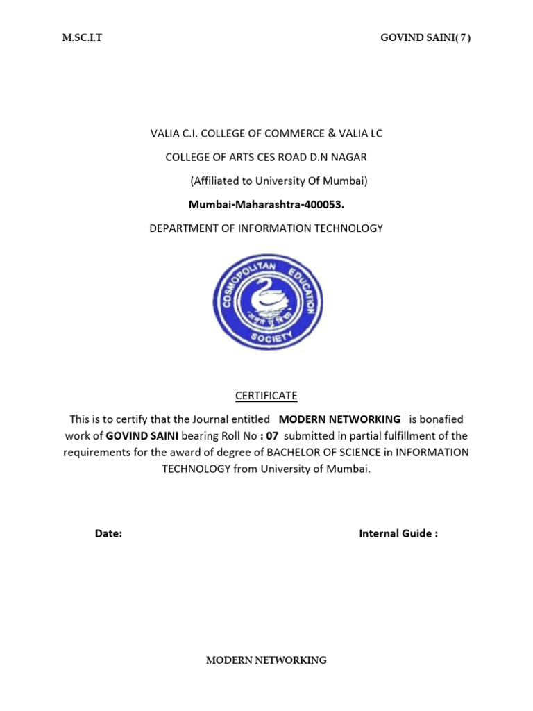 Modern Network Pdf Router Computing Ip Address