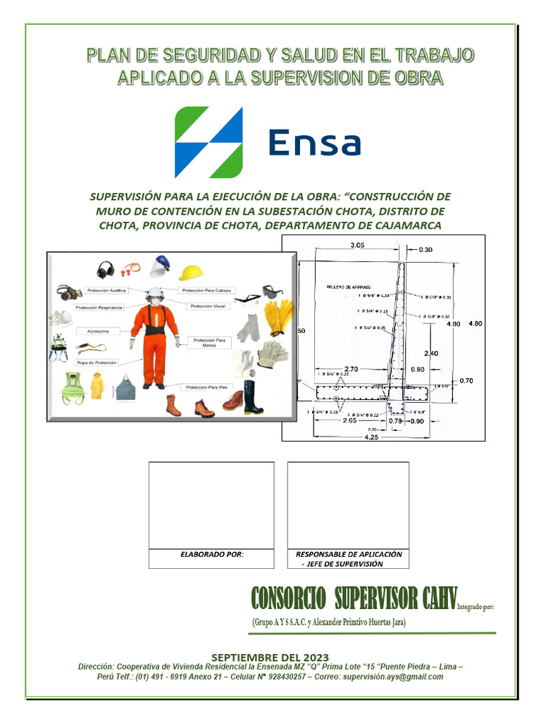 Plan de Seg. - Muro Electronorte. Comp Def. | PDF | Hormigón