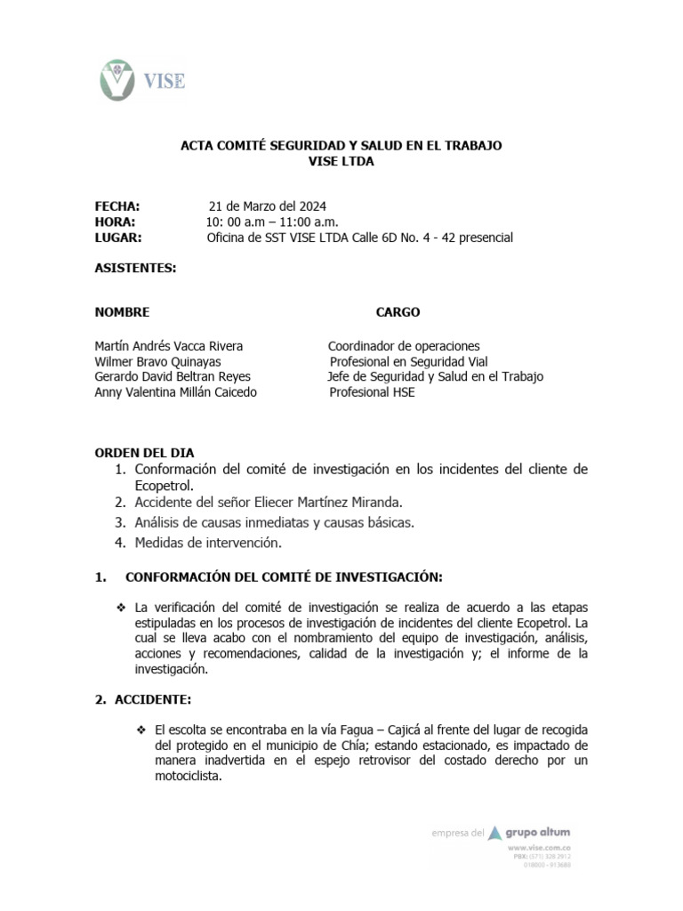 Acta Conformación de Comite de Investigación | PDF