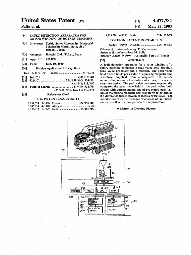 Fault Detection Apparatus For Rotor Wind Pdf