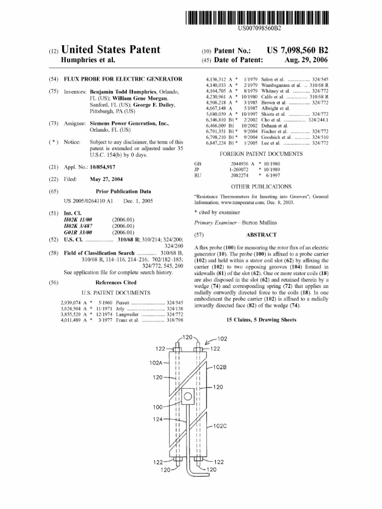 Flux Probe For Electric Generator | PDF