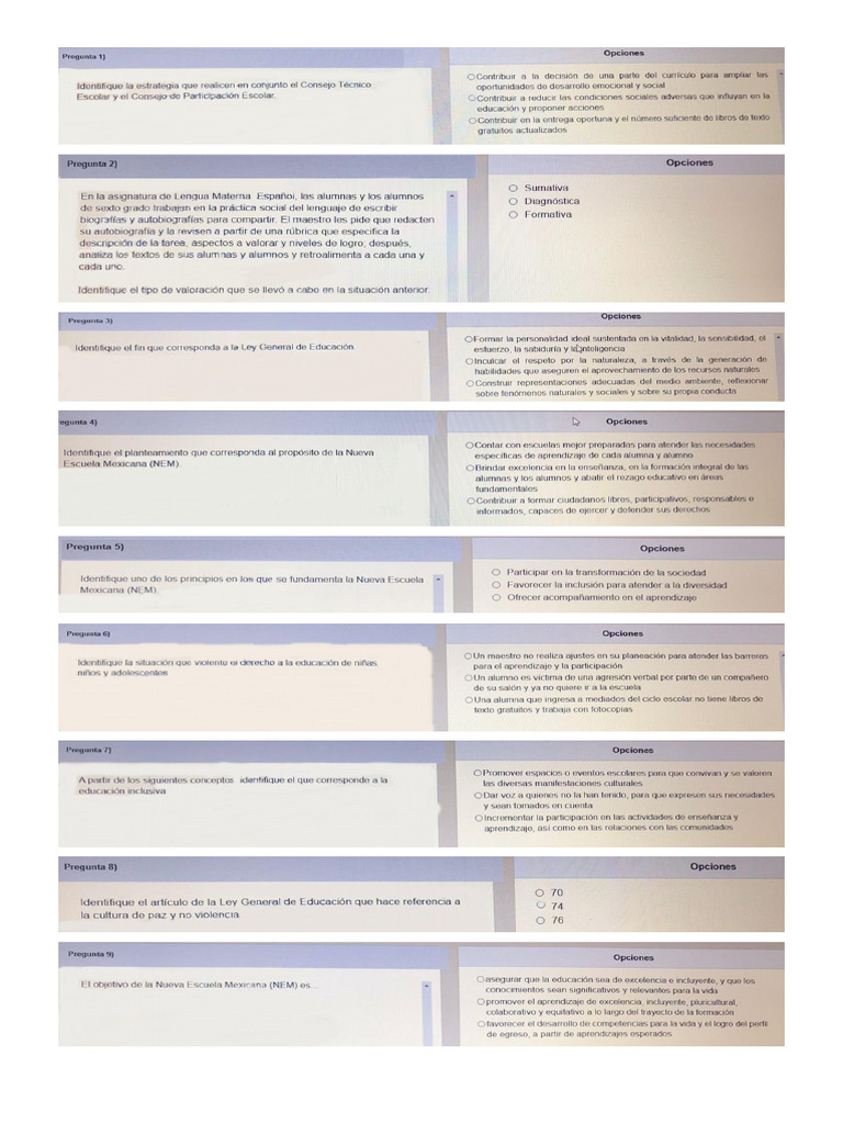 Examen USICAMM 2024 | PDF