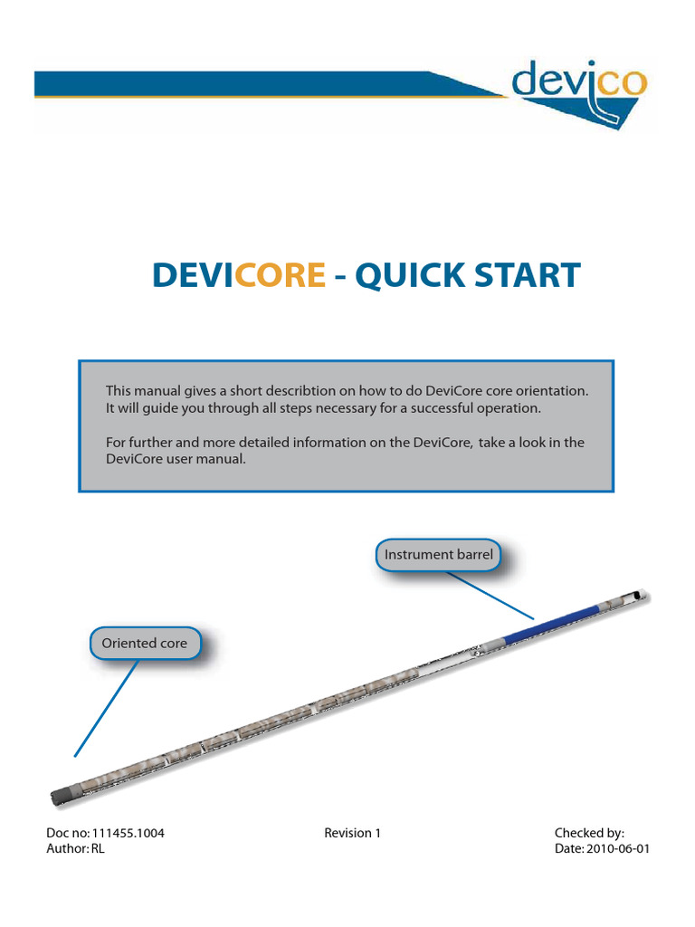 DeviCore_QuickStart | PDF | Personal Digital Assistant | Computing