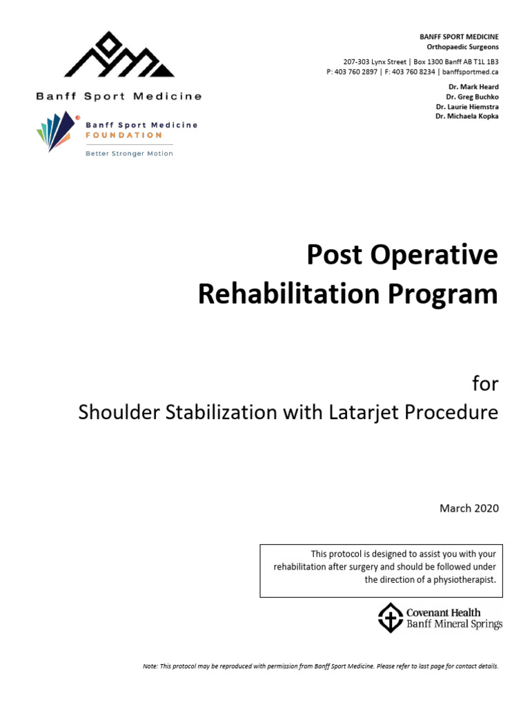 Shoulder-Stabilization-with-Latarjet-Protocol-Mar-2020 | Download Free ...