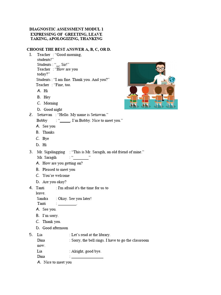 Diagnostic Assessment Modul 1 | PDF | Home & Garden