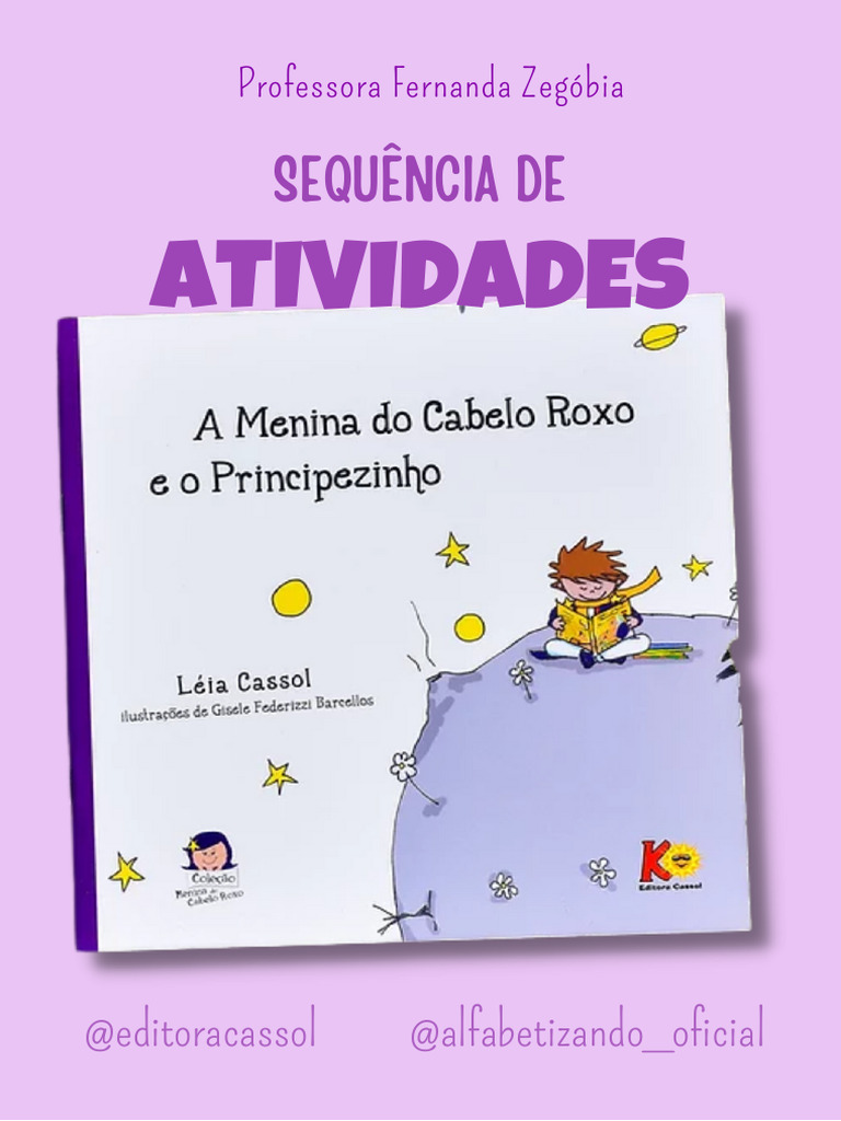 Atividades Livro A Menina Do Cabelo Roxo e o Principezinho | PDF