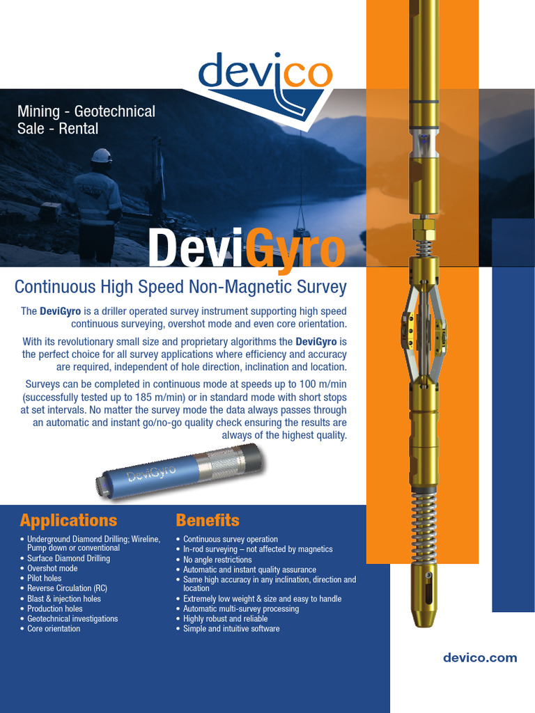DeviGyro-Flyer October2019 | PDF | Android (Operating System) | Drilling