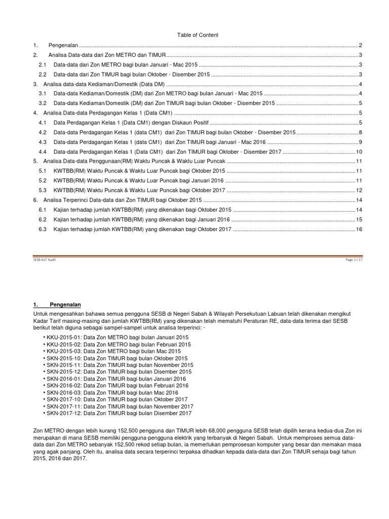 SESB AoT Audit Report - BM-edited 7-5 | PDF | Pengelolaan Keuangan & Uang