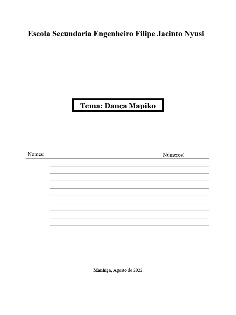 Dança mapiko-WPS Office | PDF | Moçambique | Máscara