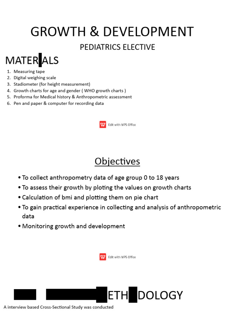 Growth & Development | PDF | Body Mass Index | Anthropometry
