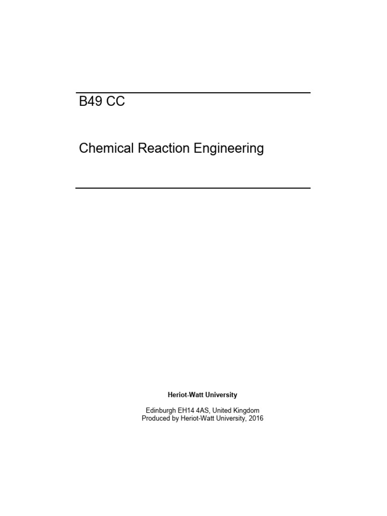 Open Folder Chemical Reaction Engineering 2 | PDF | Stoichiometry ...