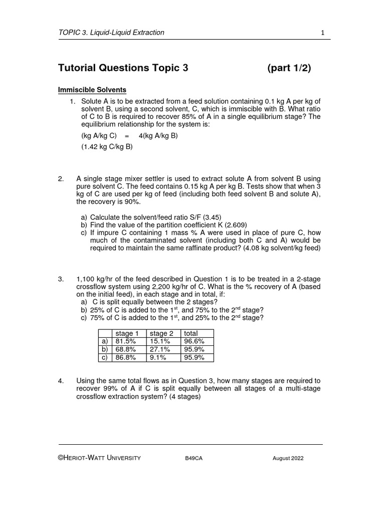Topic 3 Tutorial | PDF | Chemistry | Physical Chemistry