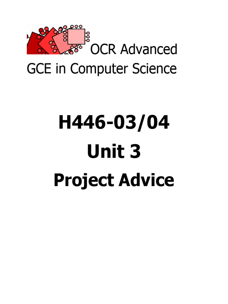 H446-03 Project Advice (2016-2017) | PDF | Usability | Software Development Process